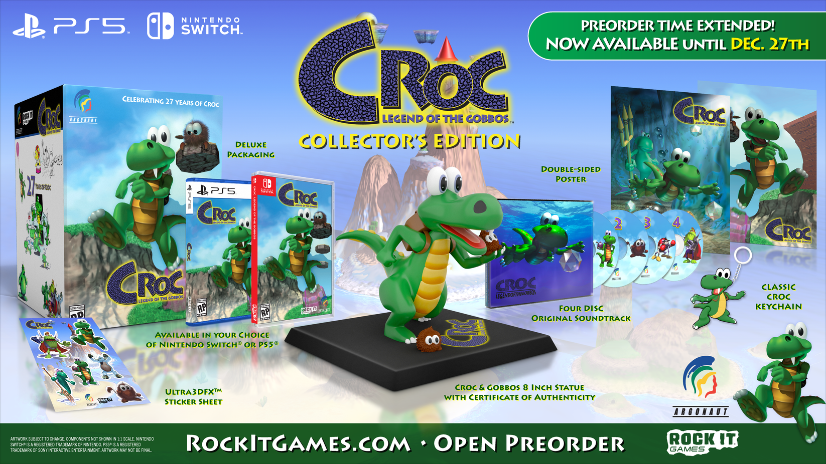 Nintendo Switch - Croc Legend of the Gobbos Collector's Edition – Rock ...